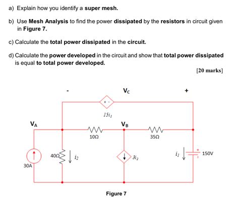 solved a explain how you identify a super mesh b use mesh