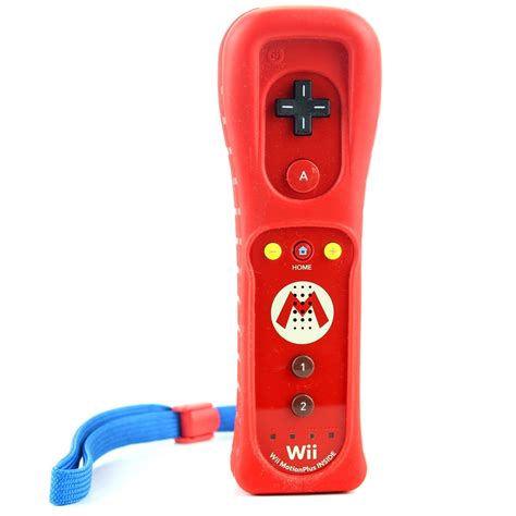 Nintendo Wii Remote Controller Mario Edition Med Motionplus Indbygget