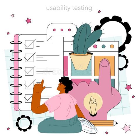 Website Testing Concept Set Code Testing And Debugging Stock Vector