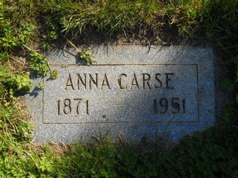 Anna Hall Carse 1871 1951 Memorial Find A Grave