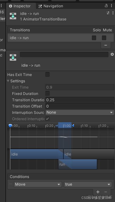 Unity Animator 设置参数 控制动画播放 Unity Animator动画切换mob6454cc67bcfb的技术博客51cto博客