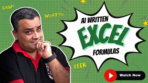 Shocking Ai Has Learned To Write Excel Formulas Youtube