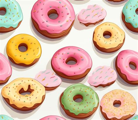Premium Ai Image There Are Many Different Colored Donuts On A White