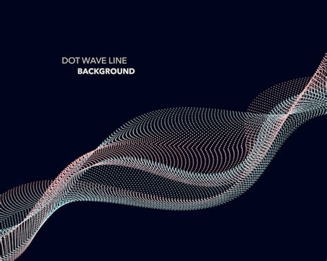 Premium Vector Abstract Dot Wave Line Background