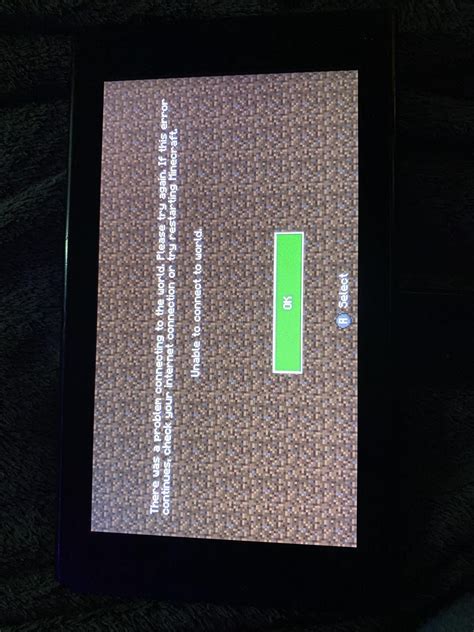 [bedrock] Nintendo Switch Minecraft Edition Error Everytime I Try To Connect To Their World R