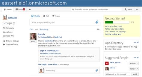 How To Replace The Note Board Web Part With Yammer Jasper Oosterveld