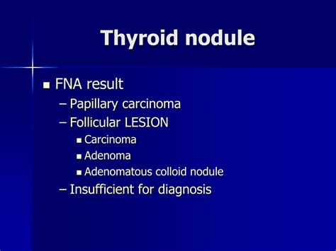 PPT Thyroid Nodule PowerPoint Presentation Free Download ID