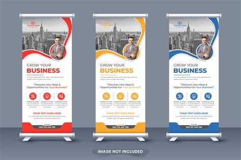 Company Promotion Roll Up Banner Vector Graphic By Iftikharalam