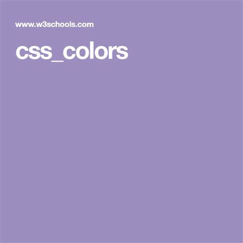 Css Colors Tutorial