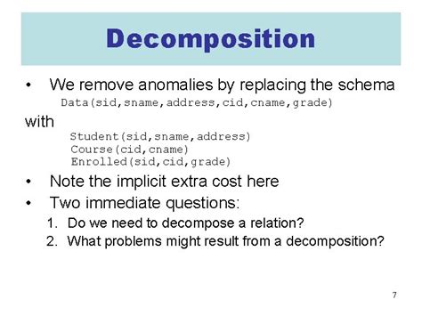 Lecture 6 Schema Refinement Functional Dependencies Cl