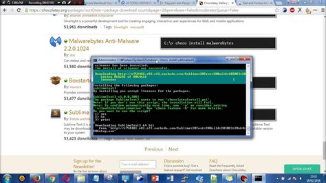cara install software dengan cmd youtube
