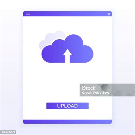 개념 웹사이트 페이지입니다 클라우드로 업로드 현대 벡터 일러스트 레이 션 가상현실에 대한 스톡 벡터 아트 및 기타 이미지