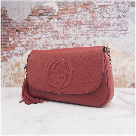 버버리burberry 구찌 여자 크로스백 536224 14 레드 가죽 여성 체인 명품백 40대 여자 명품가방 트렌비