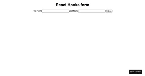 Use Form Schema Examples Codesandbox