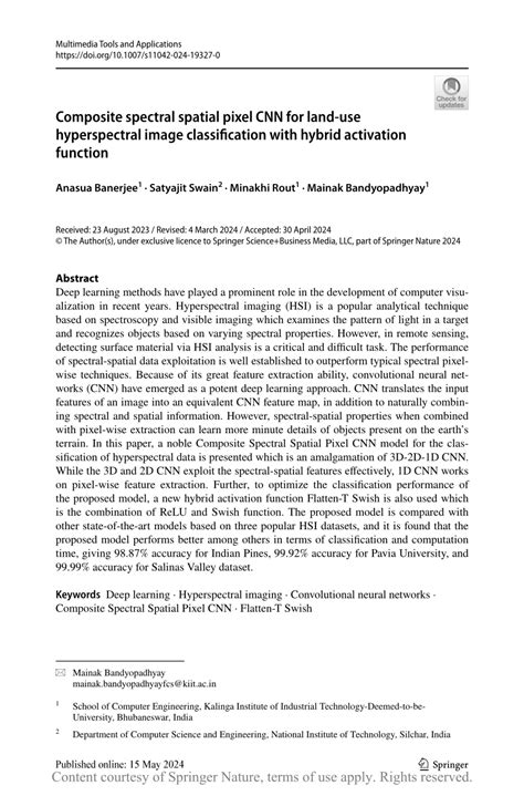 composite spectral spatial pixel cnn for land use hyperspectral image