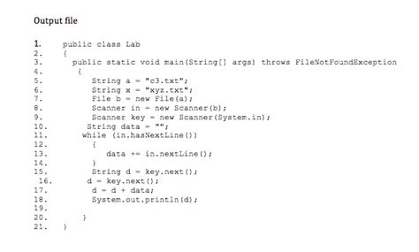 Solved Lab File 10 And Exceptions Write A Program That Reads