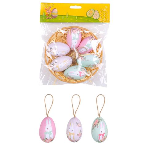 6pcs Mini Easter Egg Tree Ornaments Decor For Small Tree Spring Easter Tree Ornaments Basket