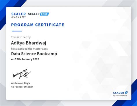 Aditya Bhardwaj On Linkedin Datascience Bootcamp Scaler Learning