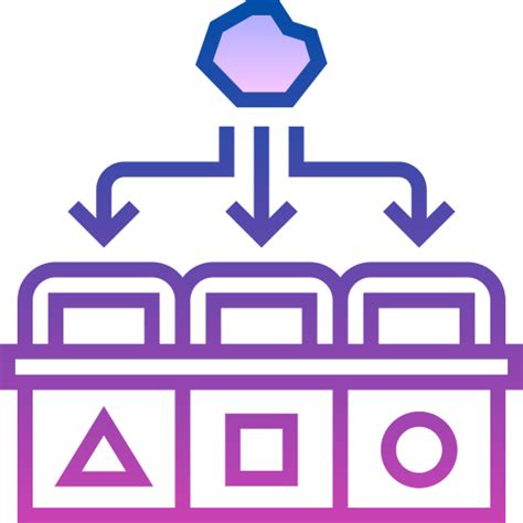 Sorting Detailed Bright Gradient Icon