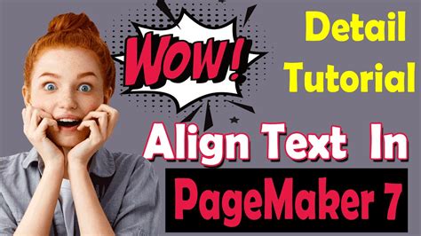 How To Align Text In Pagemaker YouTube