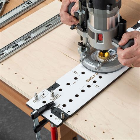 Adjustable Shelf Pin Template Woodpeckers Spt2 Cabinet Jig