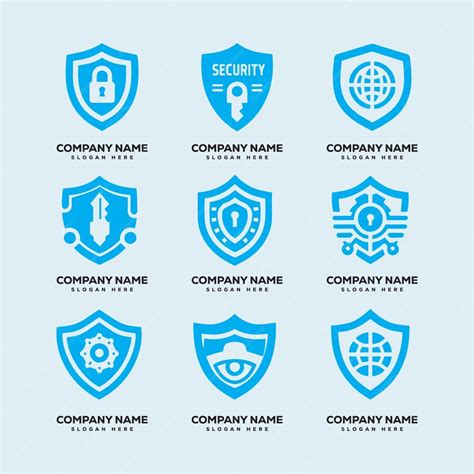Premium Vector Security Vector Logo Icons Set