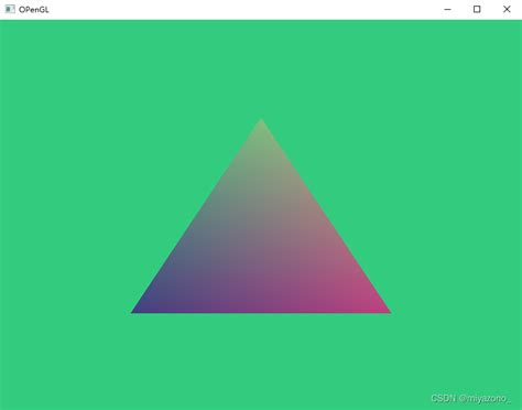 【opengl学习】绘制三角形opengl绘制顺序 Csdn博客