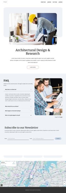 counters in grid web page design by nicepage