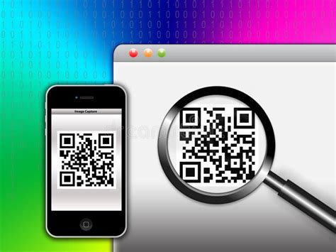 Capture A Qr Quick Response Code Editorial Photo Illustration Of