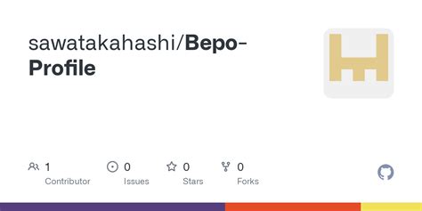 GitHub Sawatakahashi Bepo Profile