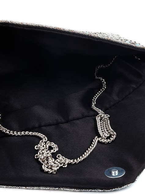 Buy Odette Slate Sequence Enriched Envelope Clutch Online