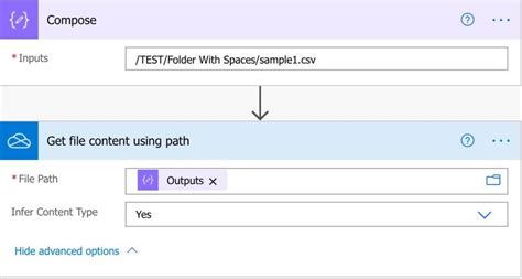 power automate onedrive for business get file content using path action manuel t gomes