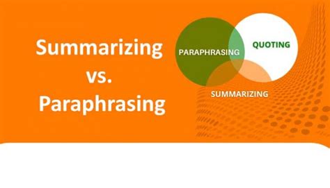 Things To Know About Summarizing Vs Paraphrasing Line A Geek