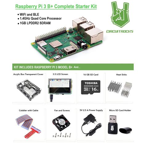 Circuitrocks Raspberry Pi 3 B Plus Complete Starter Kit Shopee