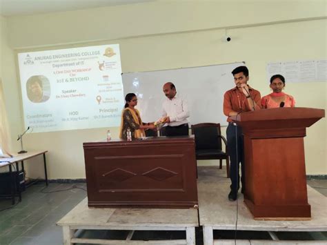 Workshop On Iot And Beyond Anurag Engineering College