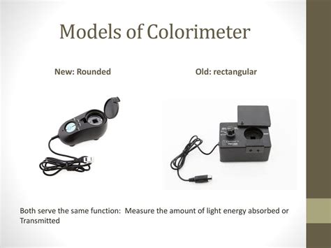 Intro to the Vernier Colorimeter Lab - ppt download