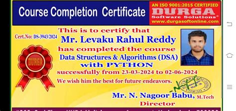 Rahul Reddy Levaku On Linkedin Data Structures And Algorithms With Python