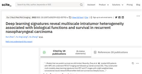 Citation Report Deep Learning Signatures Reveal Multiscale Intratumor