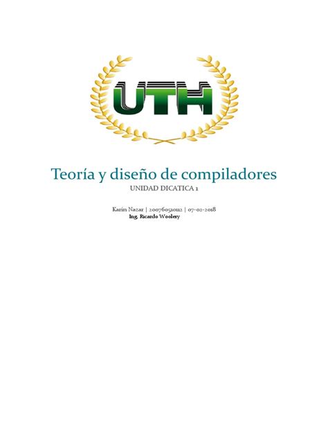 teoría y diseño de compiladores pdf compilador lenguaje de