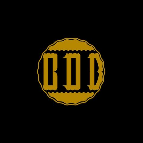 Diseño De Logotipo De Carta Bdb Vector Premium