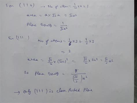 [solved] b determine the planar density and packing fraction for