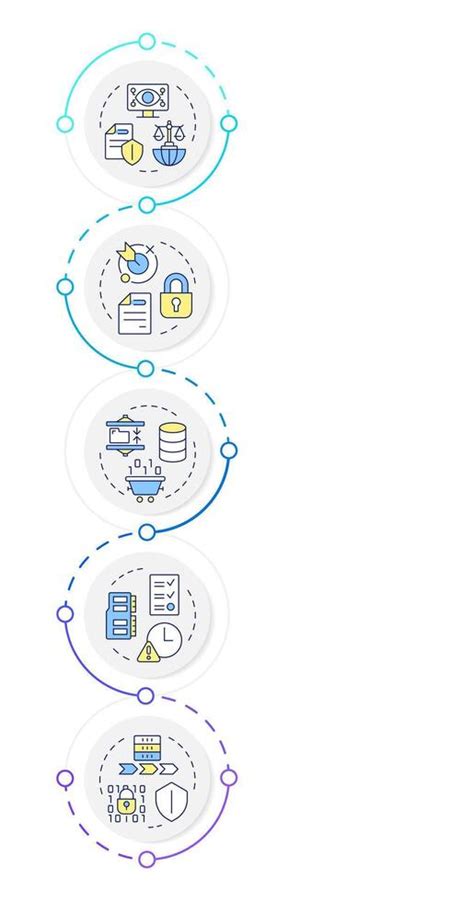 GDPR Principles Infographic Design Template General Data Protection Regulation Data