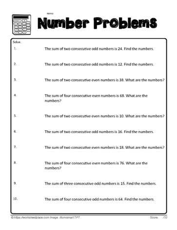Consecutive Integers Worksheet Live Worksheets Worksheets Library