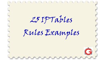 Most Frequently Used Linux IPTables Rules Examples
