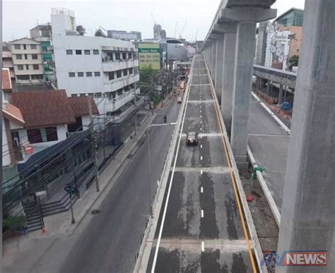 ตี5เช้านี้ เปิดใช้สะพานข้ามแยกบางกะปิ เปิดทั้งสองฝั่งเข้า ออกเมือง