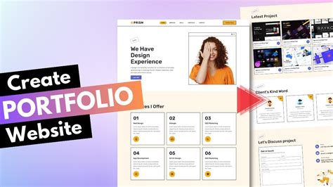 Build Personal Portfolio Website Using Html Css And Javascript By Msani Youtube