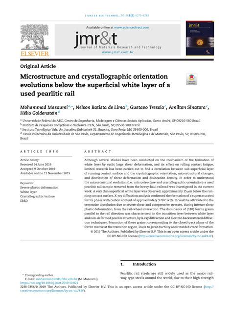 Pdf Microstructure And Crystallographic Orientation Evolutions Below The Superficial White