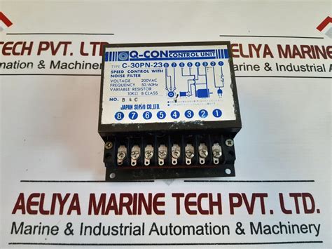 Japan Servo C 30pn 23 Speed Control With Noise Filter Aeliya Marine Tech®