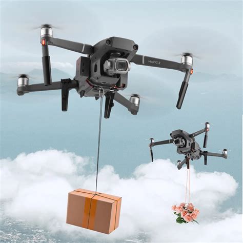 Dji 호환 매빅 2 프로 줌 드론용 에어드롭 시스템 퀵 릴리스 낚시 미끼 결혼 반지 선물 티몬