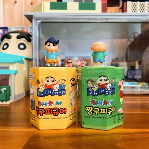 랜덤 짱구 저금통 피규어💛💚 콜리 Colley